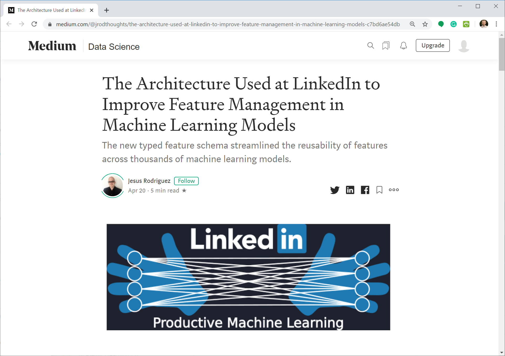 The Architecture Used at LinkedIn to Improve Feature Management in ...