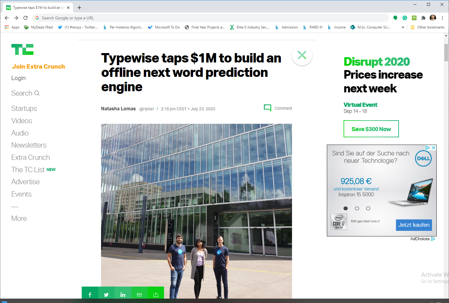 Typewise taps 1m to build an offline next-word prediction-engine ...