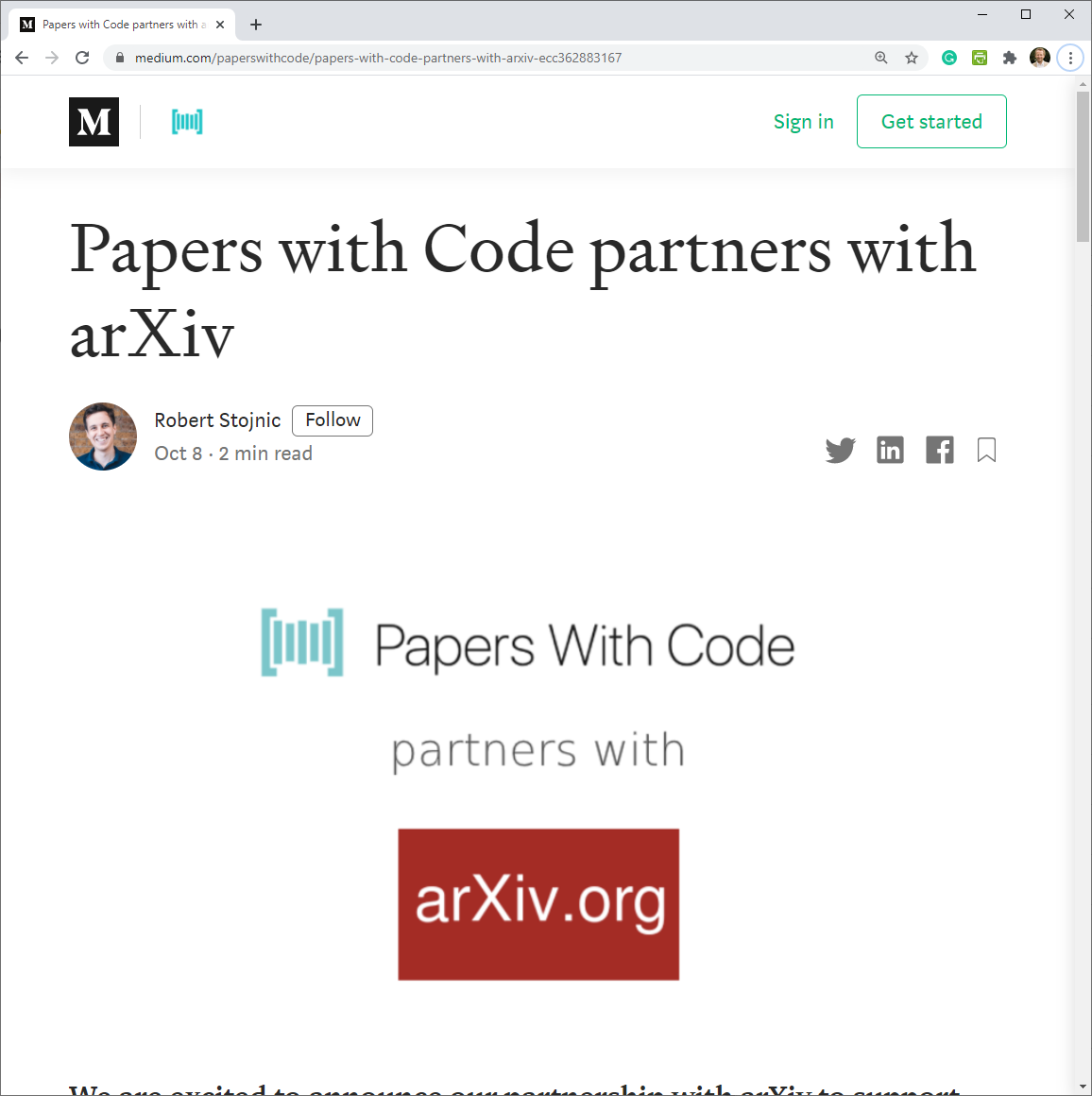 ‘Papers with Code’ partners with arXiv to increase reproducibility – RS_c