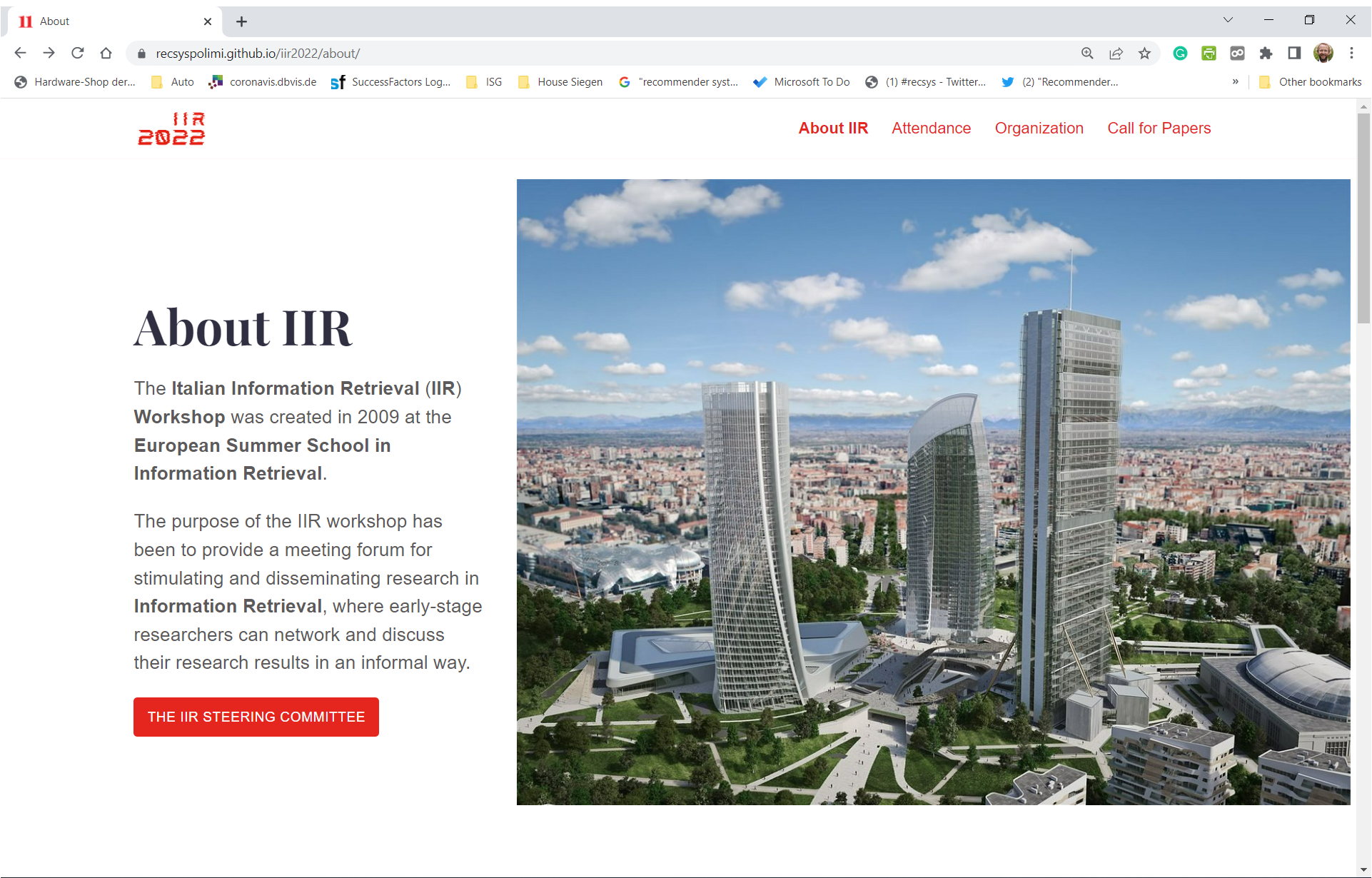12th Italian Information Retrieval Workshop (IIR 2022) – RS_c