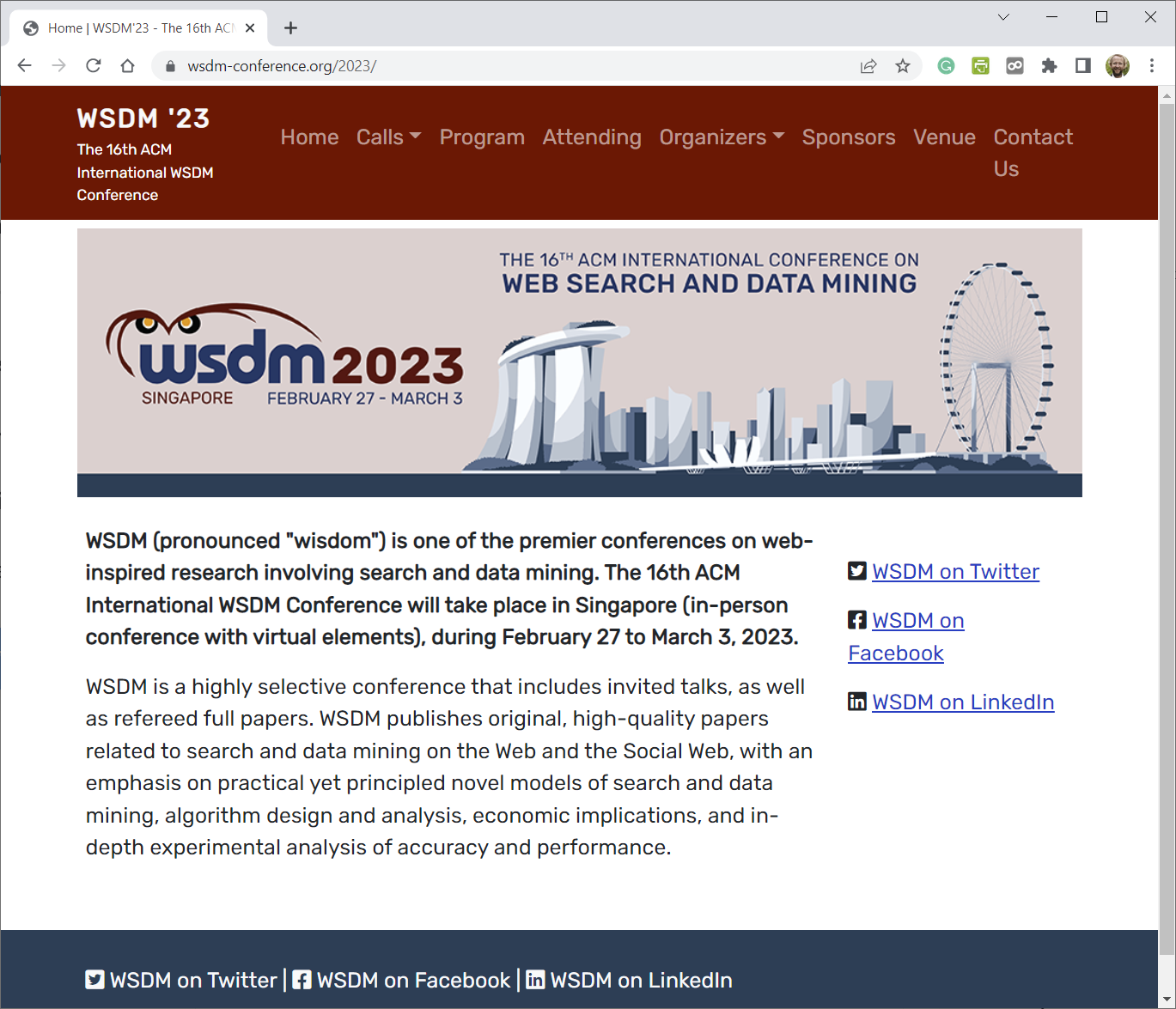 CfP: 16th ACM International WSDM Conference – RS_c